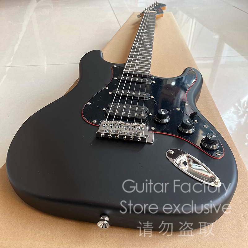Fender Stratocaster guitar, Black matte, professional grade | Shopee ...