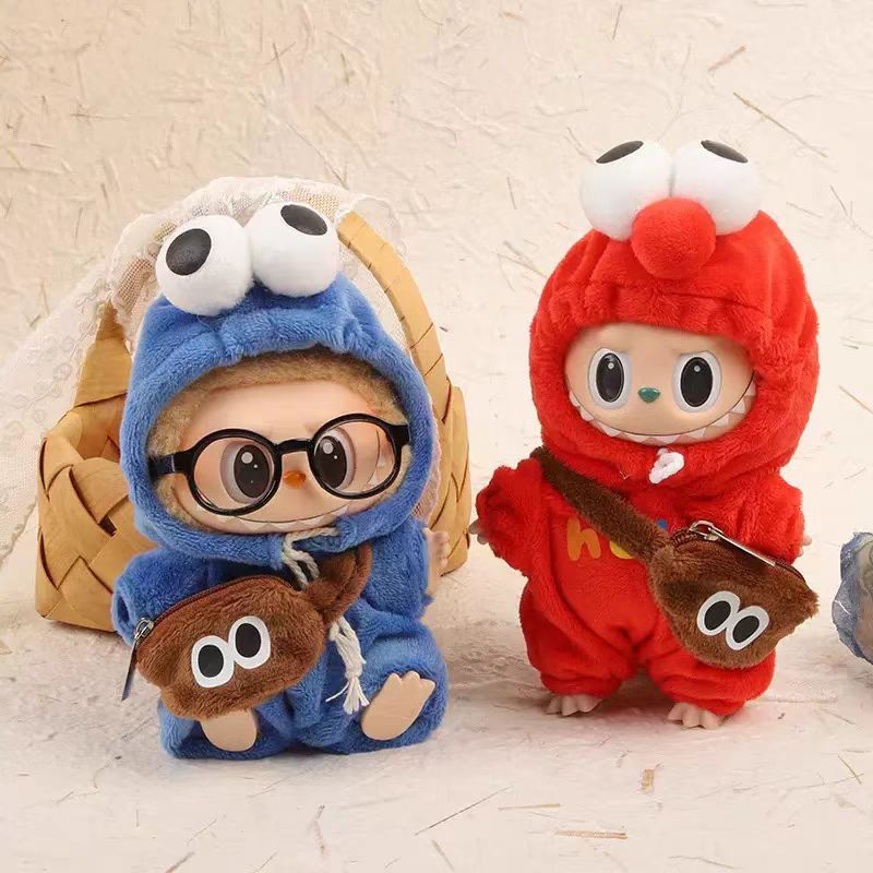 17cm labubu baby coat vinyl blind box generation two generation three ...