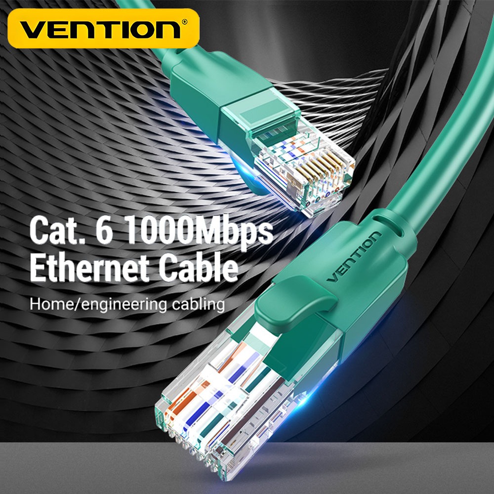 Vention Ethernet Cable CAT6 Lan Cable 2m RJ45 Patch Cord Shielded ...