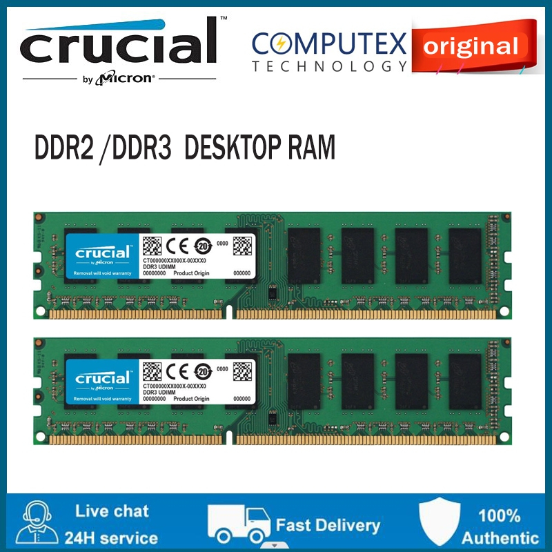 Crucial DDR3 PC RAM 4GB 8GB DDR3 1066 1333 1600 DDR3L 1600 1866MHz ...