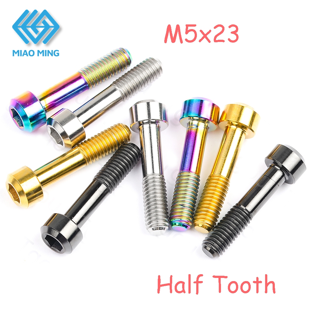 Titanium Alloy Half Tooth Screw M5x23mm Allen Key Hex Head Screws for ...