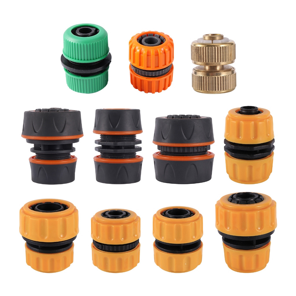 Garden Hose Service Fittings, 1/2" 3/4" 5/8" 1" Plastic Quick Connector ...