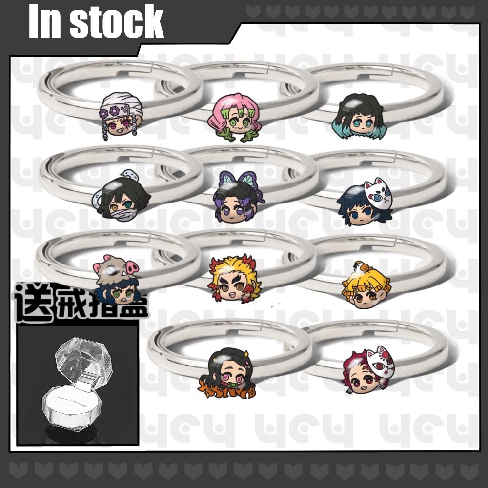 Anime Demon Slayer Ring Kimetsu No Yaiba Kamado Tanjirou Inspired ...