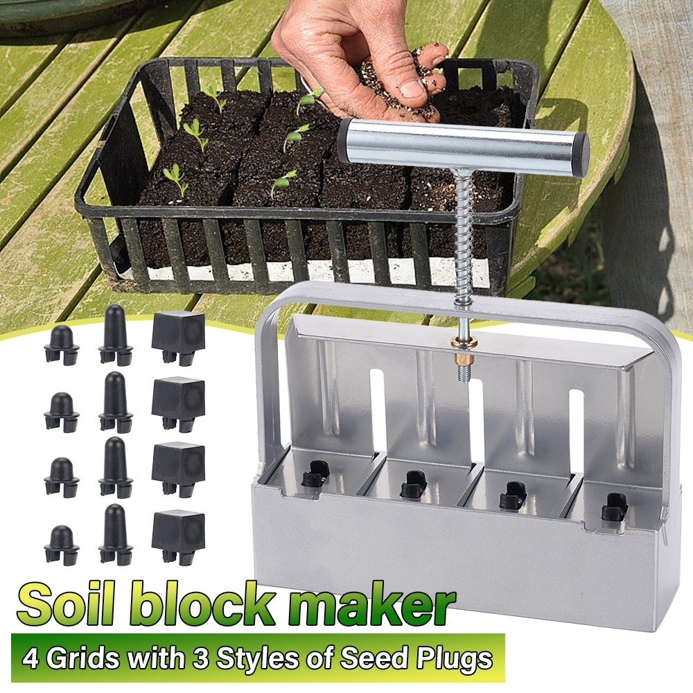 Garden Manual Soil Block Maker Soil Block Making Machine Manual Mud ...