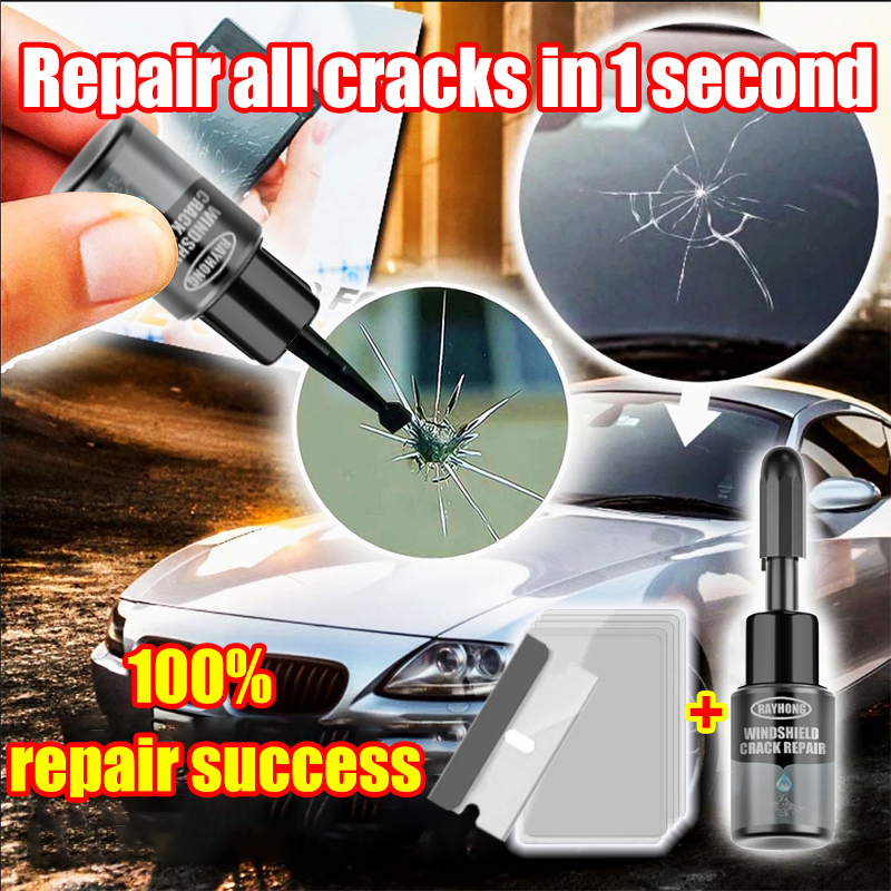 Repair all cracks in 1 second gam cermin kereta retak 100% repair ...