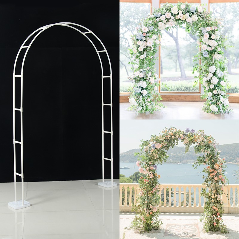 2.2M Artificial Flowers Plastic Double Layer Arch Support Column Stand ...