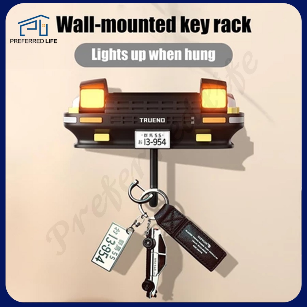 Initial D AE86 car headlight key hanger creative storage key rack key ...