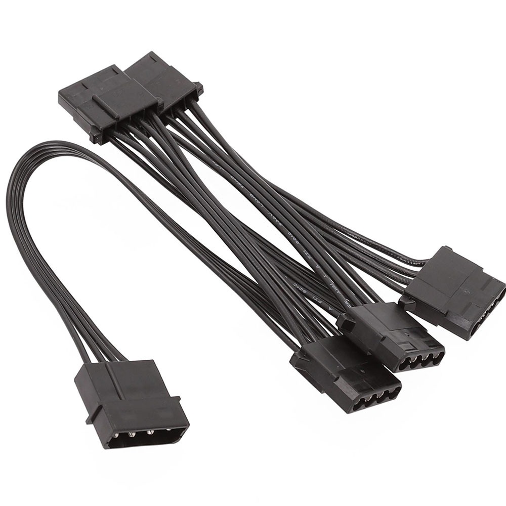 60cm 1007 18AWG 4Pin IDE Molex 1 to 5 Splitter ATX Power Supply ...