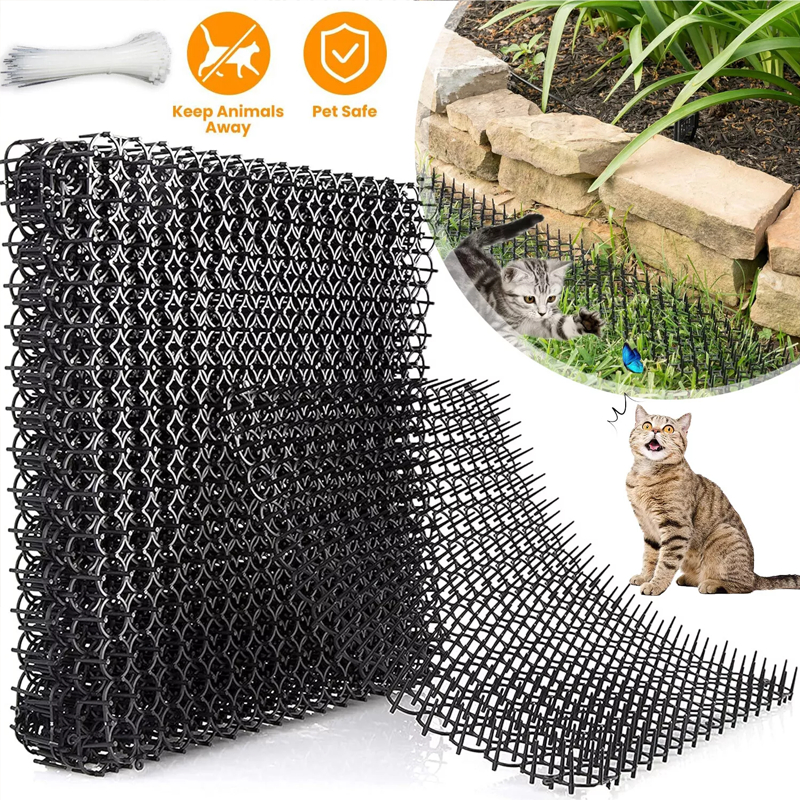 Animal Repel Mat Spike Cat Repellent Mat Plastic Anti Climb Fence No ...