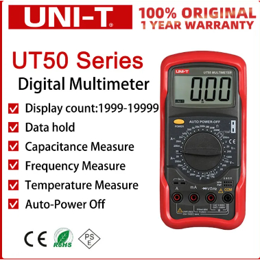 UNI-T UT56 UT55 UT53 UT52 UT51 Universal Digital Multimeter UNI T 1000V AC DC DMM penguji ...