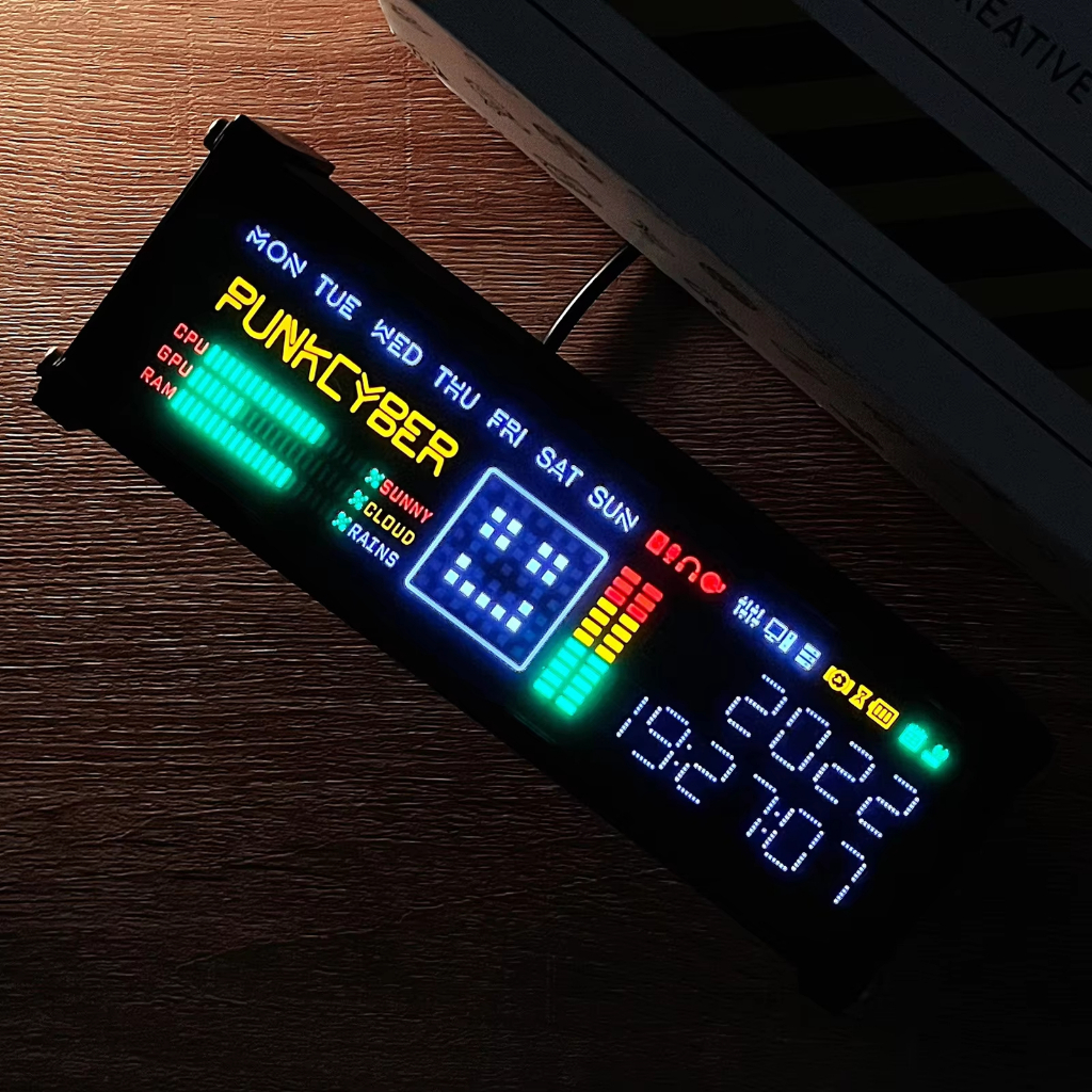 New WFD Digital Clock Desktop Fluorescent Nixie Tube Glow Decoration ...