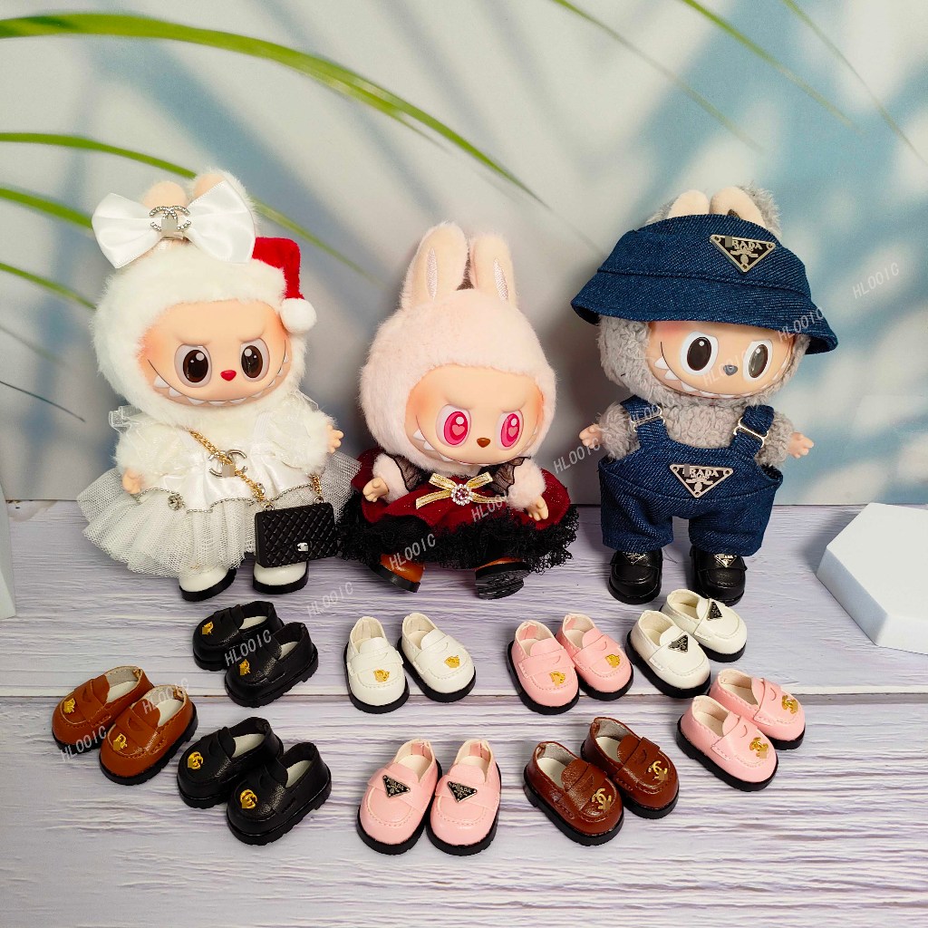 Labubu shoes(3.8*2.3cm) Crybaby & Baby Three Cute Bunny shoes for 15cm ...