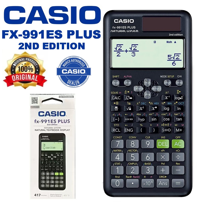 Casio Scientific Calculator FX-991EX PLUS solar Two-way power supply ...