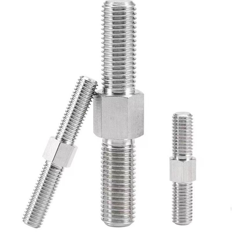 M3 M4 M5 M6 M8 M10 M12 M14 M16 A2 304 Stainless Steel Outer Hexagon Teeth Bolt Left and Right ...