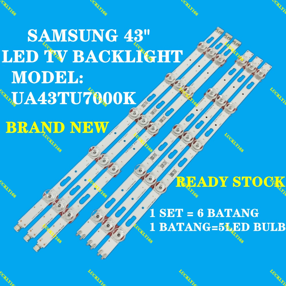 UA43TU7000K SAMSUNG 43" LED TV BACKLIGHT / LAMP TV UA43TU7000 | Shopee Malaysia