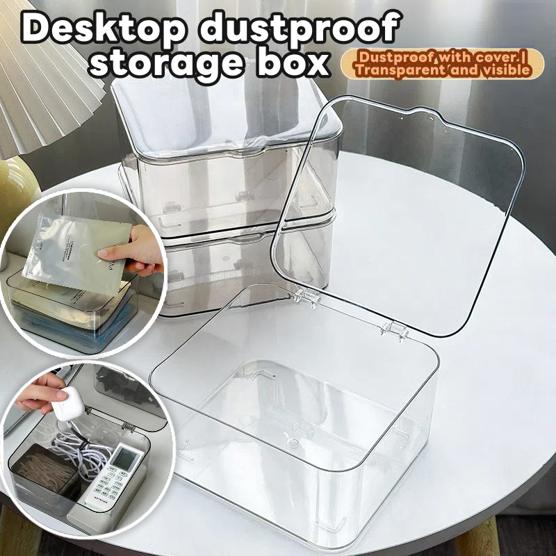 Desktop Storage Box Transparent Clamshell Mask Skin Care Product ...