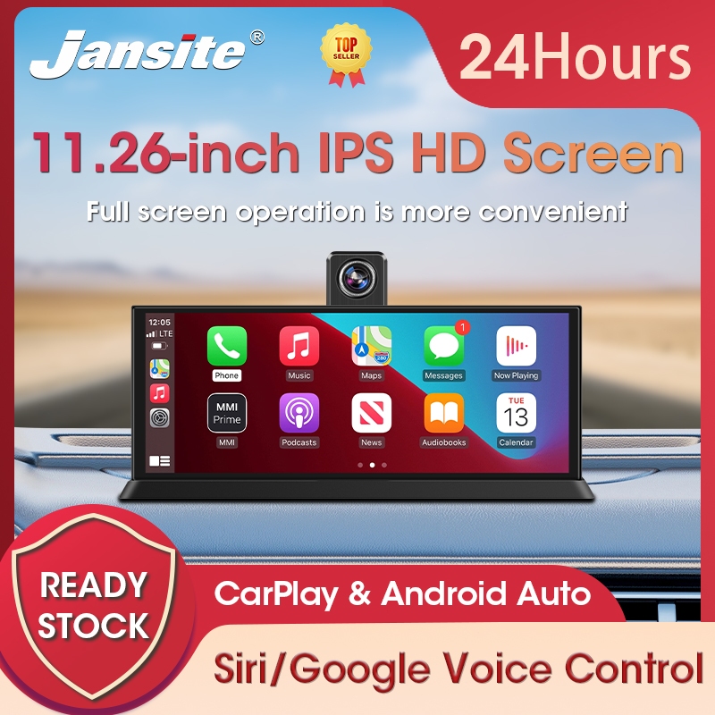 Jansite Portable Driving Recorder 360° Rotating Camera Car DVR 4K ...