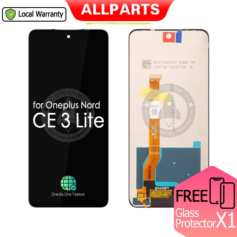 ALLPARTS Display for Oneplus Nord CE 3 Lite LCD Touch Screen Digitizer ...