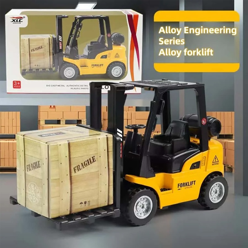 High Simulation Alloy Engineering Vehicle Model Die-cast Pull-back Liftable Construction ...