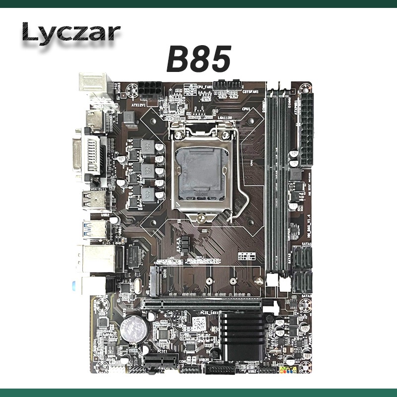 B85 Desktop Motherboard Nvme M.2 LGA 1150 for 4th gen i3 i5 i7 CPU Gaming PC mATX mobo Lyczar ...