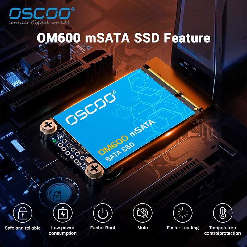 (Real Memory Capacity) OSCOO MSATA SSD 6Gb/s 256GB 512GB Ssd mSATA 1TB ...