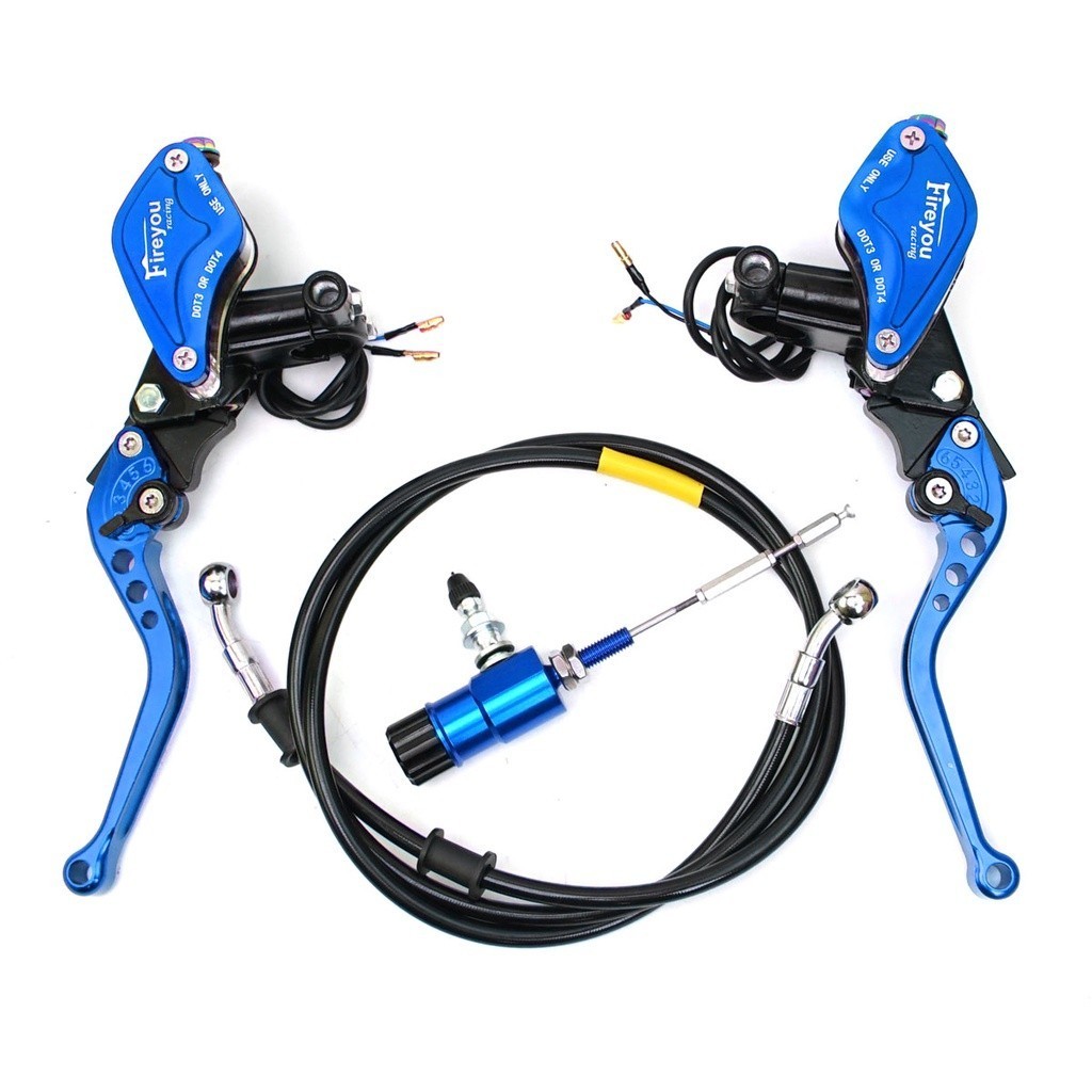 22mm CNC Motorcycle Hydraulic Clutch Brake Master Cylinder Lever Kit ...