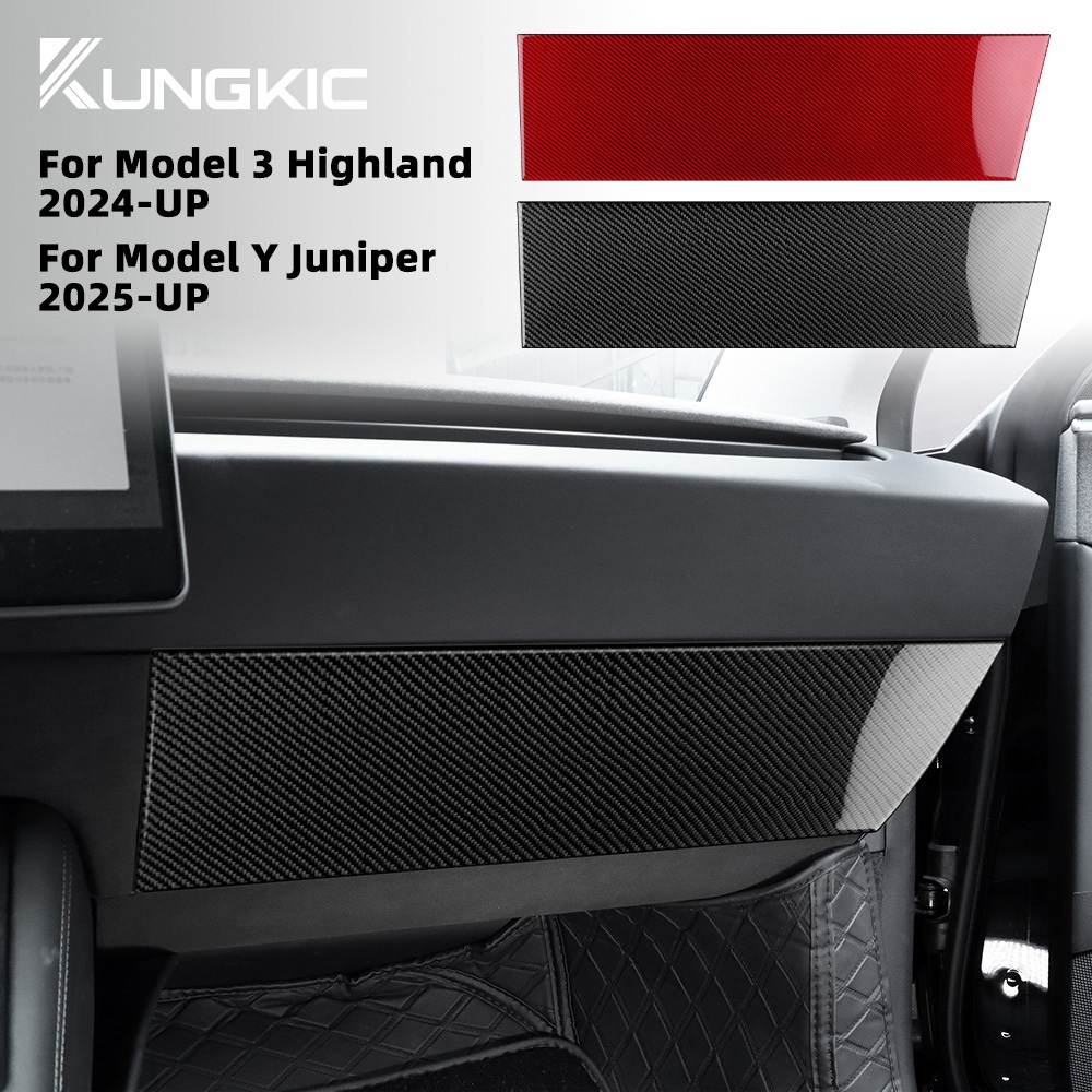 KUNGKIC Soft Carbon Fiber For Tesla Model 3 Highland 2024 Model Y ...