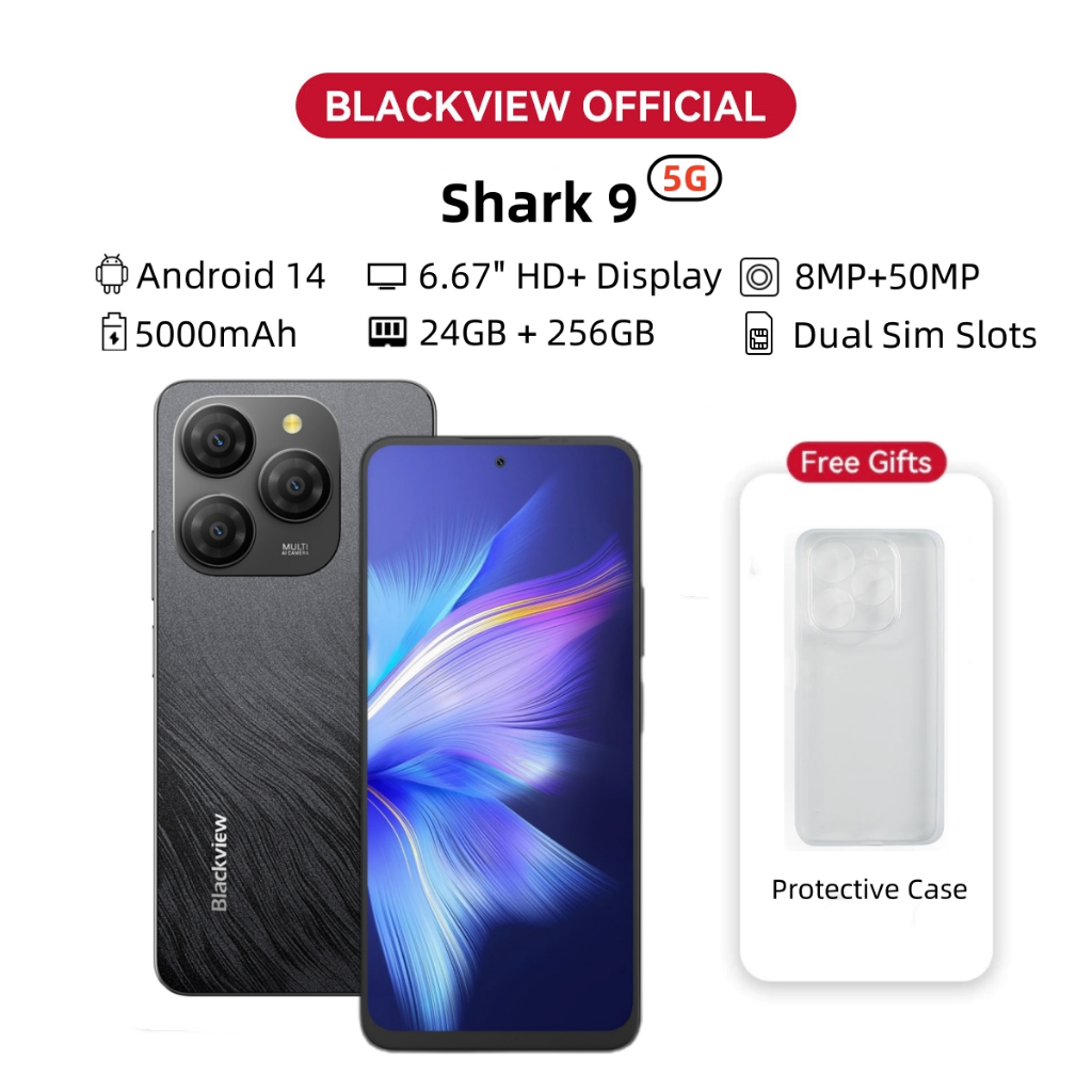 Blackview Shark 9 5G 8+256GB 6.67" 90Hz LCD Display 50MP Camera 5000mAh ...
