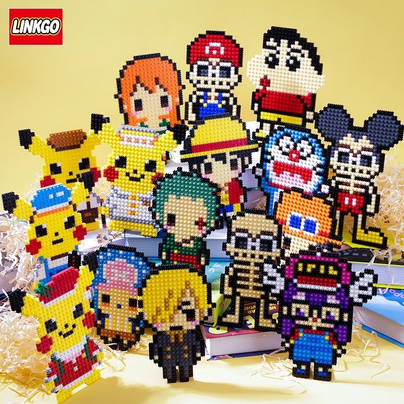 500+PCS Flat Lego Building Blocks Pokémon Pokémon Series Pikachu Anime ...