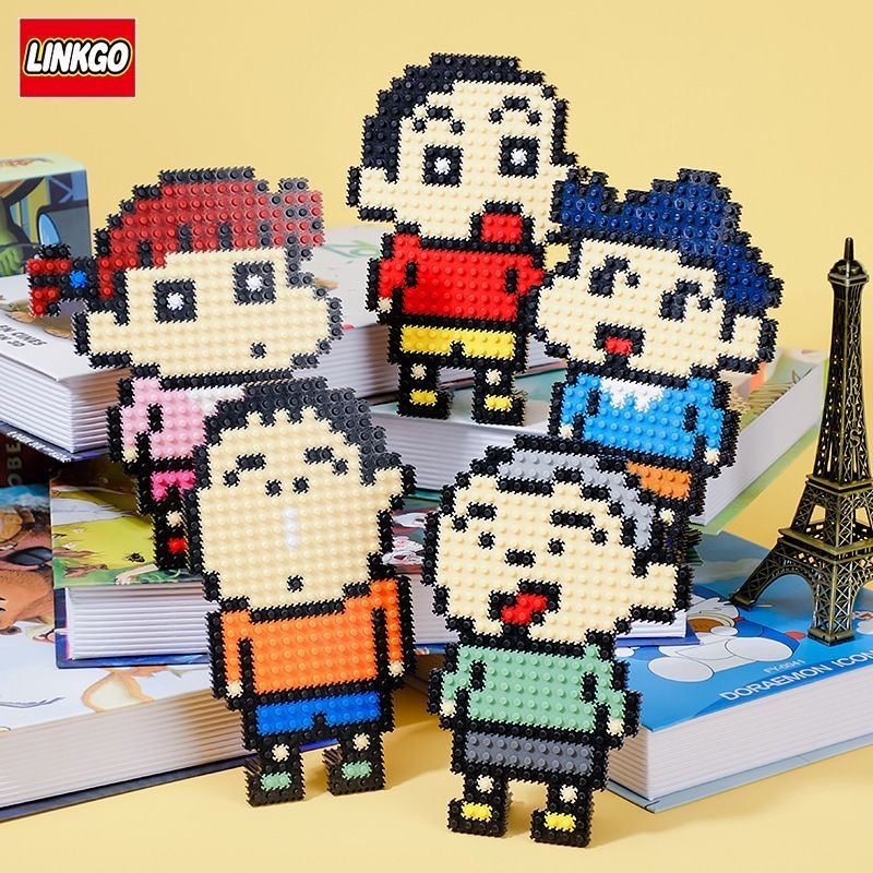 500+PCS Flat Lego Building Blocks Crayon Shin-Chan Series Shin-Chan ...