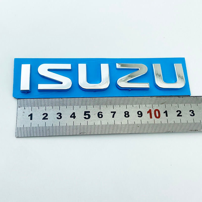 ISUZU letter emblem badge Car stickers for ISUZU D-MAX Rear trunk label ...