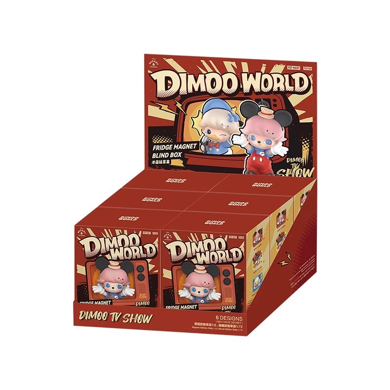 Popmart DIMOO WORLD x Disney Series Refrigerator Stickers Whole Box ...