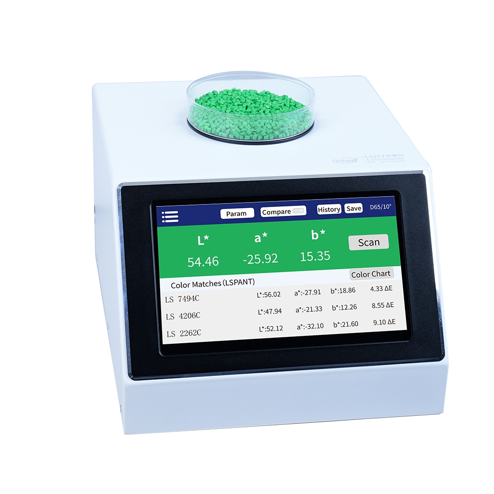 LS177 Desktop Spectro Colorimeter Digital Textile Granules Masterbatch ...