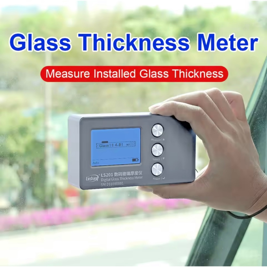 Glass Thickness Gauge LS201 One-side Measurement Windows Curtain Wall ...
