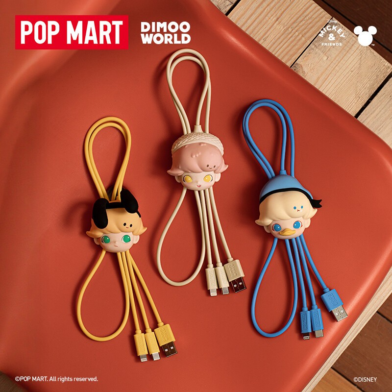 POPMART · DIMOO WORLD x Disney Series-2 in 1 Data Cable Mystery Box ...