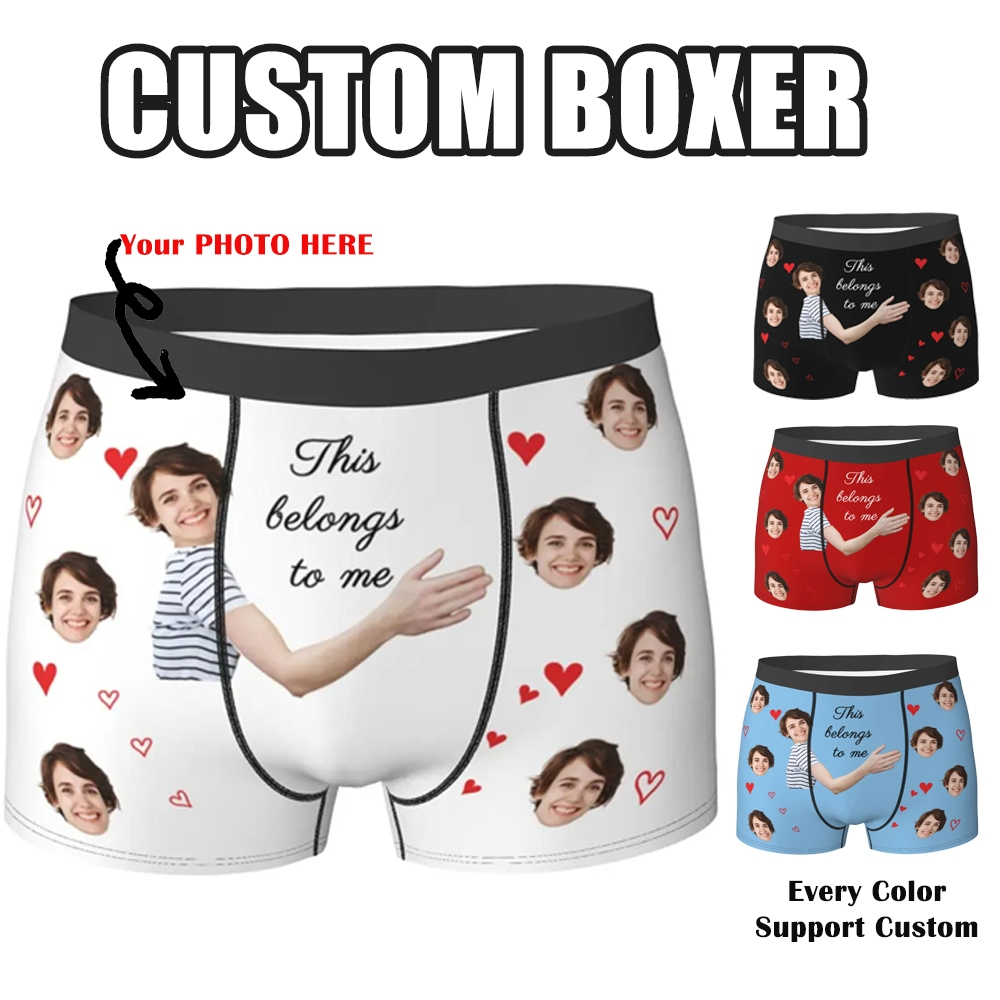 Personalize Boxer with Face Custom Photo Man Underwear Gift for Man ...