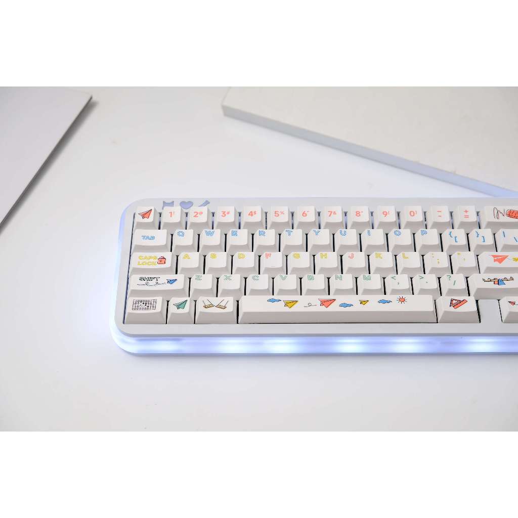 GMK Paper Plane Keycaps Set 151 Keys PBT Keyboard Cap Cherry Profile ...