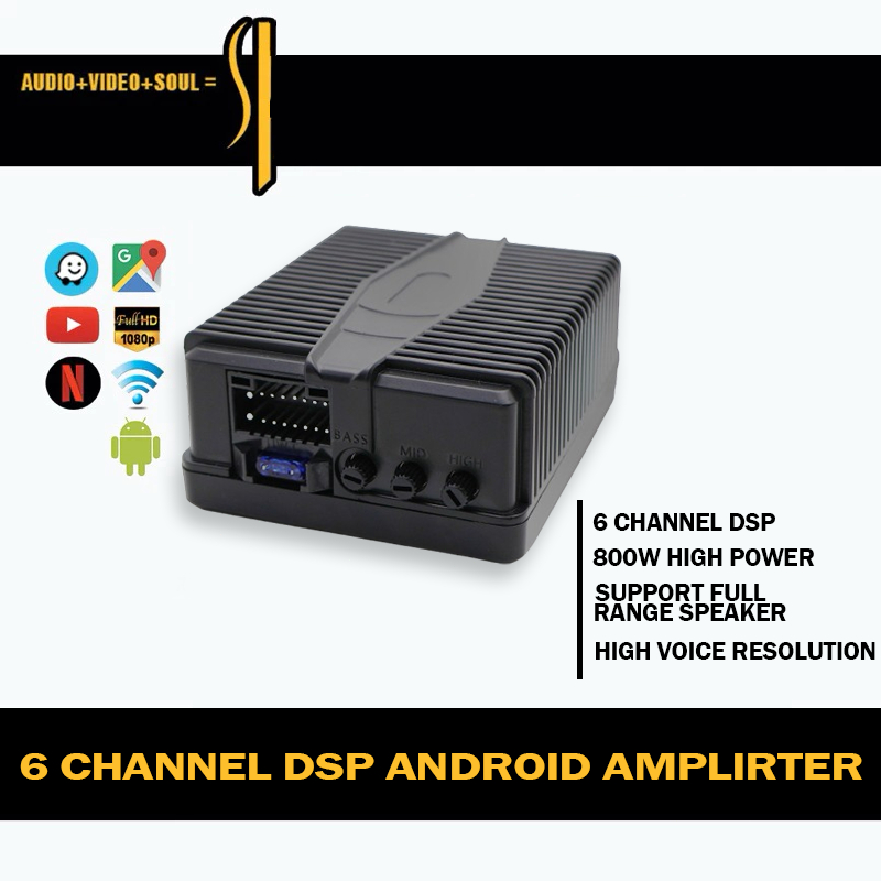 DSP PLUG & PLAY OEM ANDROID PLAYER 6 CH 4 CH DSP AMPLIFIER Android Player Car Sound Subwoofer ...