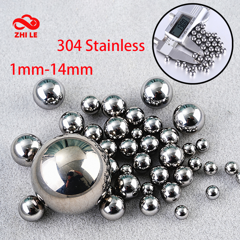 1mm-14mm 1Pcs 304 Stainless Steel Balls High Precision Bearing Roller Small Bola Bearings Metal ...