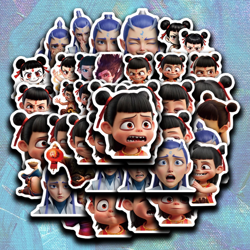 70 New Style Nezha Emoticon Stickers Nezha's Demon Boy Haunted Sea ...