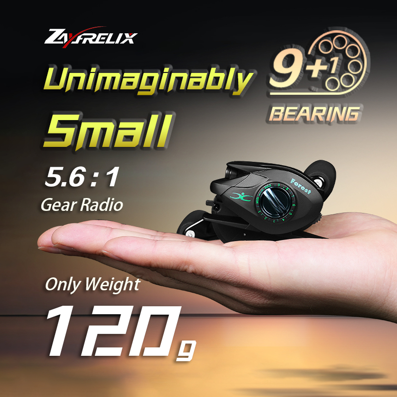 Super Mini 5.6:1 High Gear Ratio Ultralight Baitcasting Ril Memancing Equipment Outdoor Sports ...