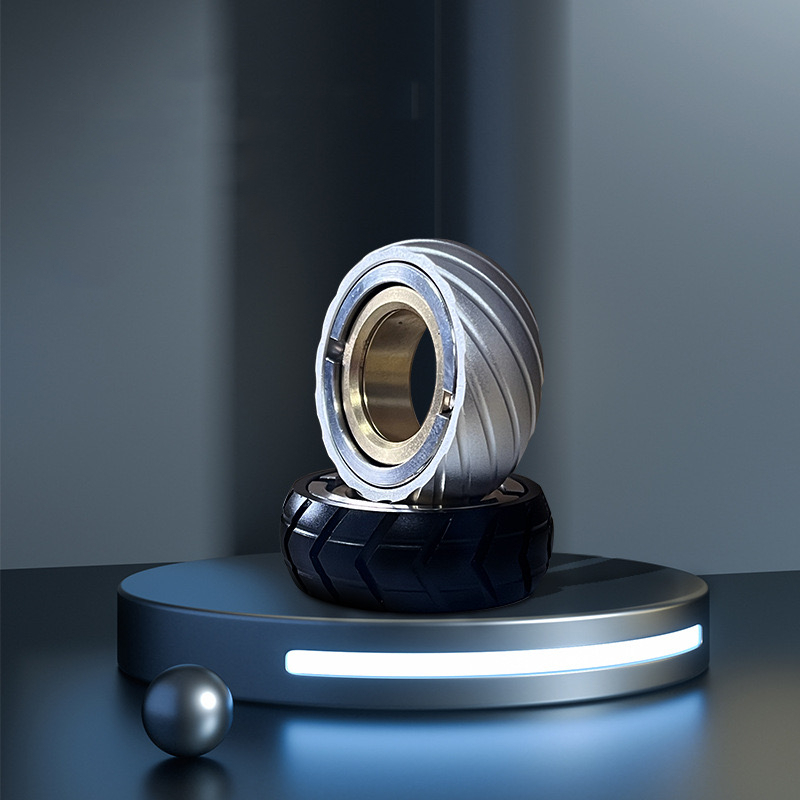 Edc Stainless Steel Mechanical Ring Fidget Spinning Spinning Spinning ...