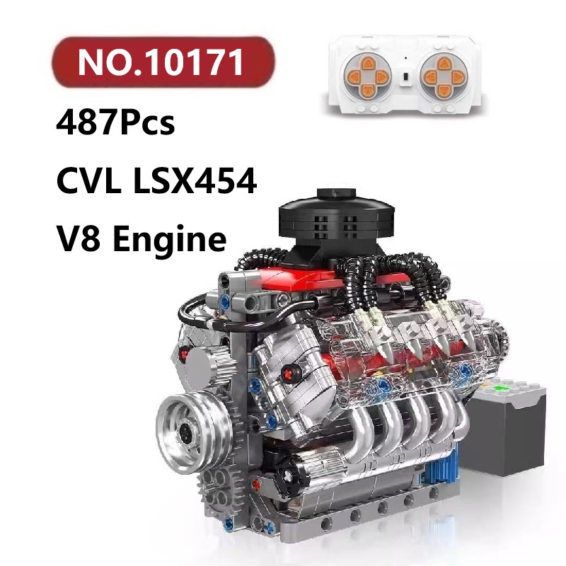 Car Engine Turbine Motor Building Blocks 487 Pcs Mould King Technic ...