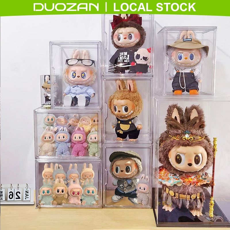 DUOZAN Acrylic Labubu Zimomo Display Box Popmart Display Case ...