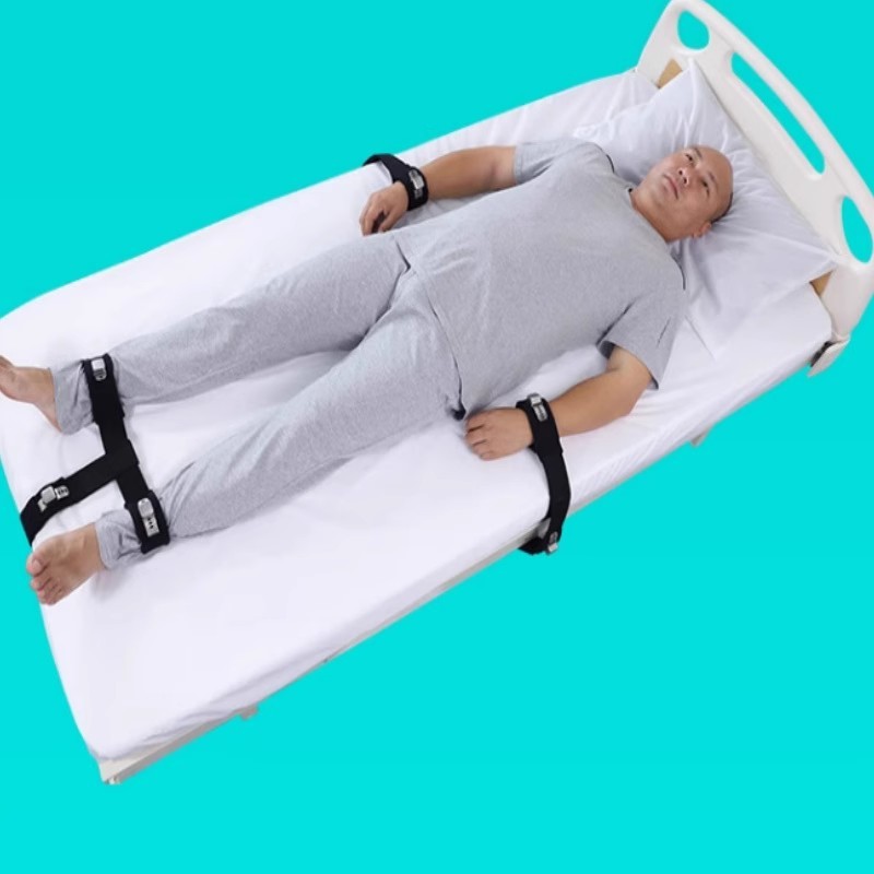Lying 4-point Magnetic Restraint Strap set For Psychiatric ...