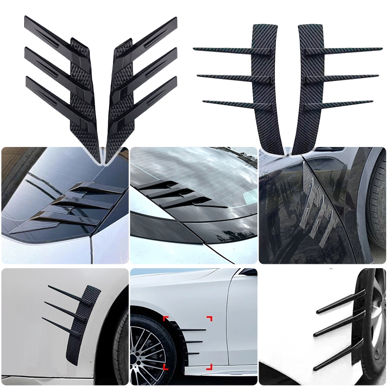 2pcs Universal Car Rear Windshield Sticker Decoration Accessory Side ...