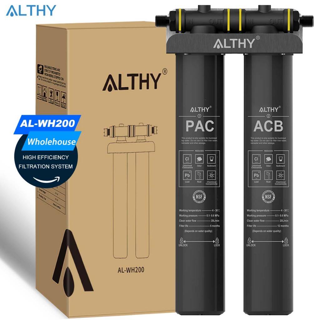 ALTHY Whole House Water Filter Purifier System Large Flow For Household ...