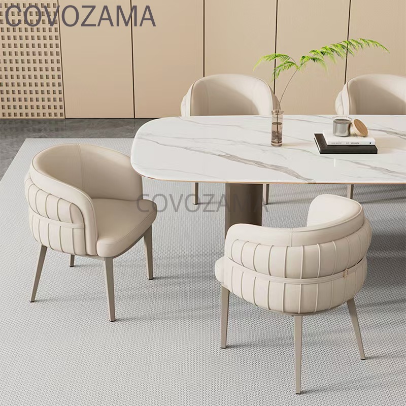 Italian Style Light Luxury Dining Chair Home Modern High End Dining ...