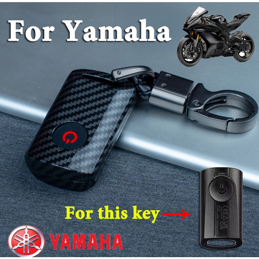Carbon Fiber Motorcycle Key Cover Case Shell For Yamaha Aerox Xmax Tmax ...
