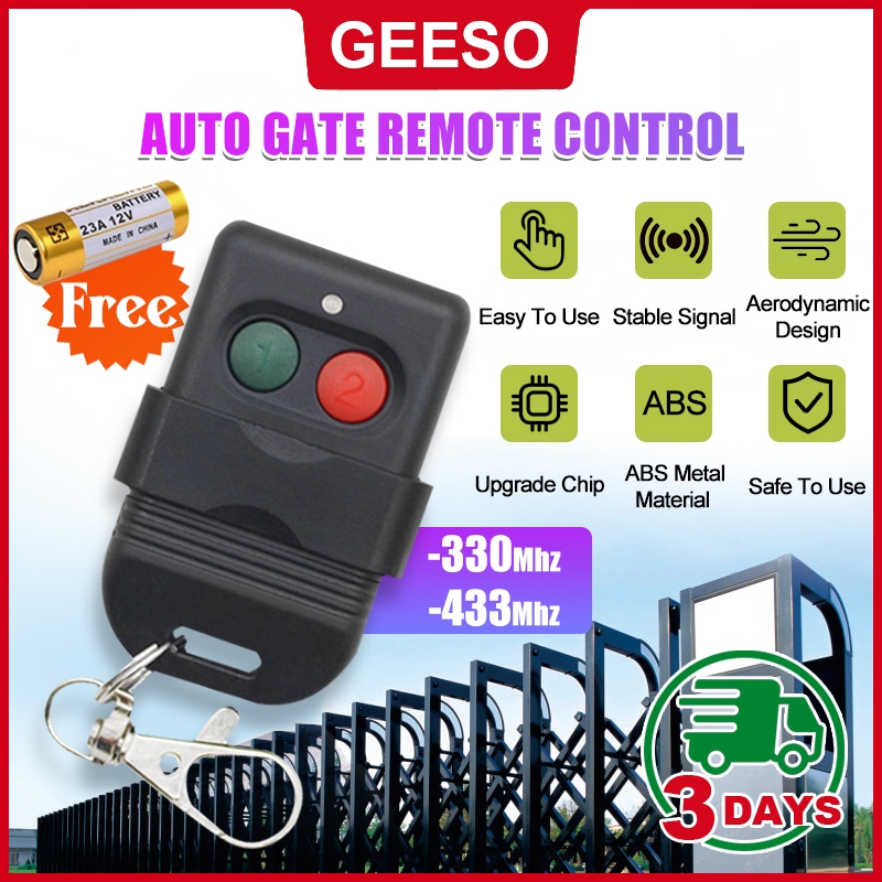 GEESO Auto Gate Door Remote Control SMC5326 330MHz 433MHz Auto Gate ...